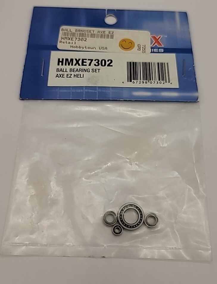 Heli Max Ball Bearing Set AXE EZ Heli Rc Helicopter Heli-Max HMXE7302 ...