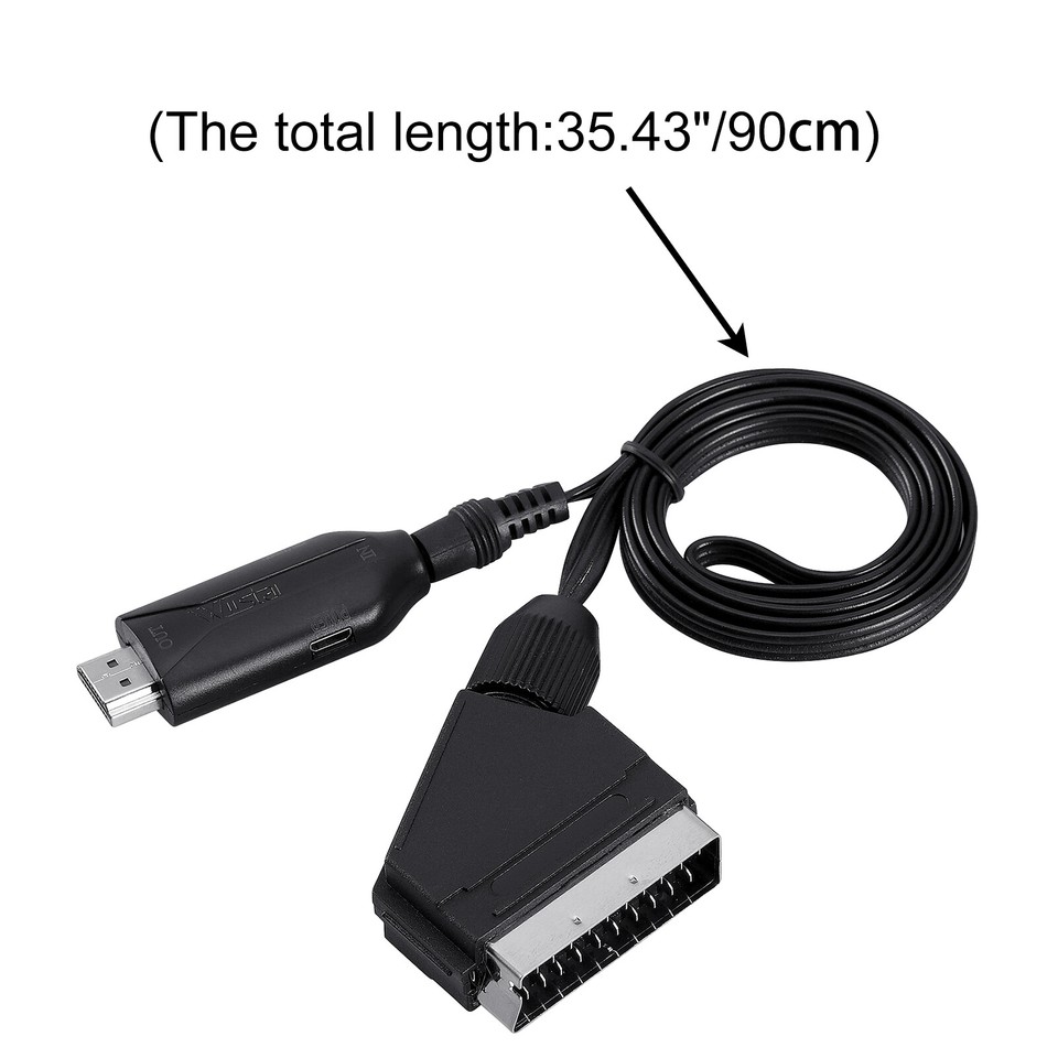SCART to HDMI Converter Cable SCART > HDMI -- OLD DVD TO HD TV ...