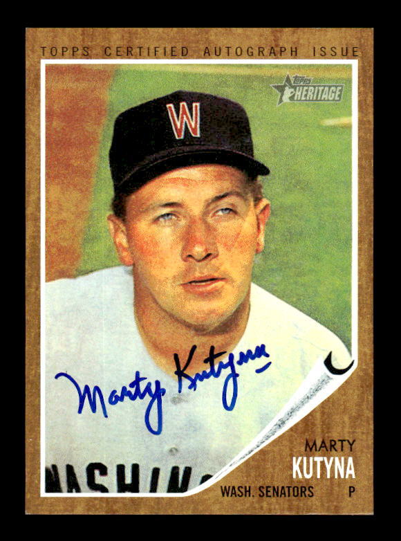 2011 Topps Heritage Real One Autographs #MK Marty Kutyna Auto - EXACT ...