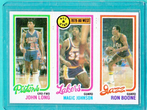 1980 TOPPS MAGIC JOHNSON "ROOKIE CARD" w/ LONG & BOONE NM .......HOF | eBay