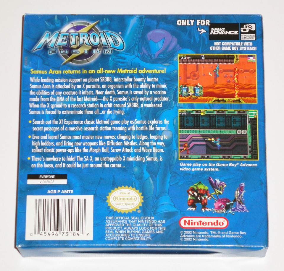Metroid: Fusion (Game Boy Advance GBA) Complete W/ Manual | eBay