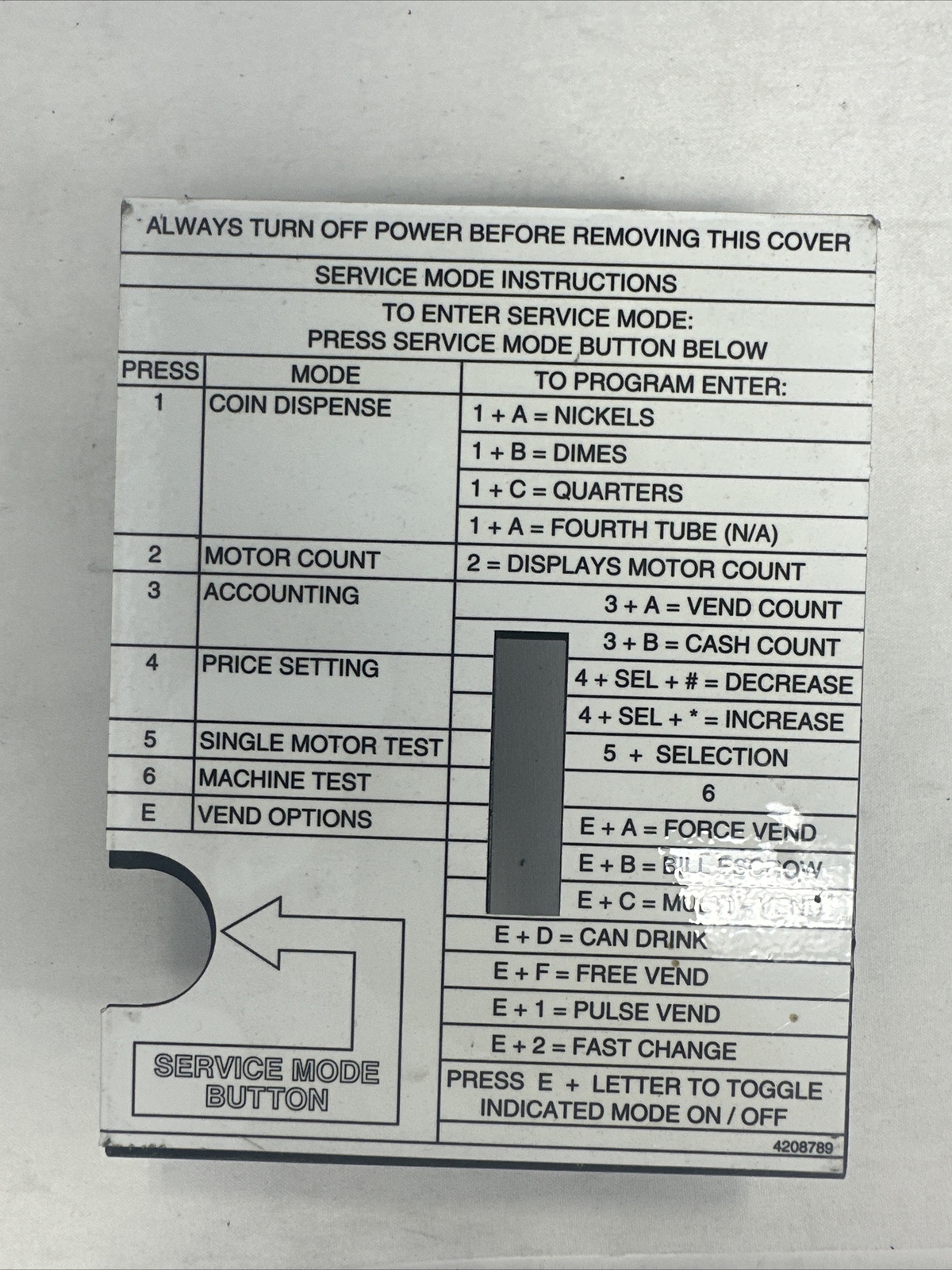 Usi 3129 Vending Machine Control Board Cover | eBay