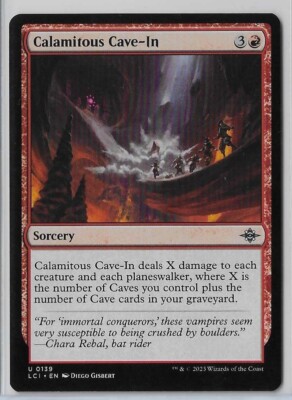 MTG Calamitous Cave-In Lost Caverns of Ixalan (LCI) Uncommon Card #0139 ...