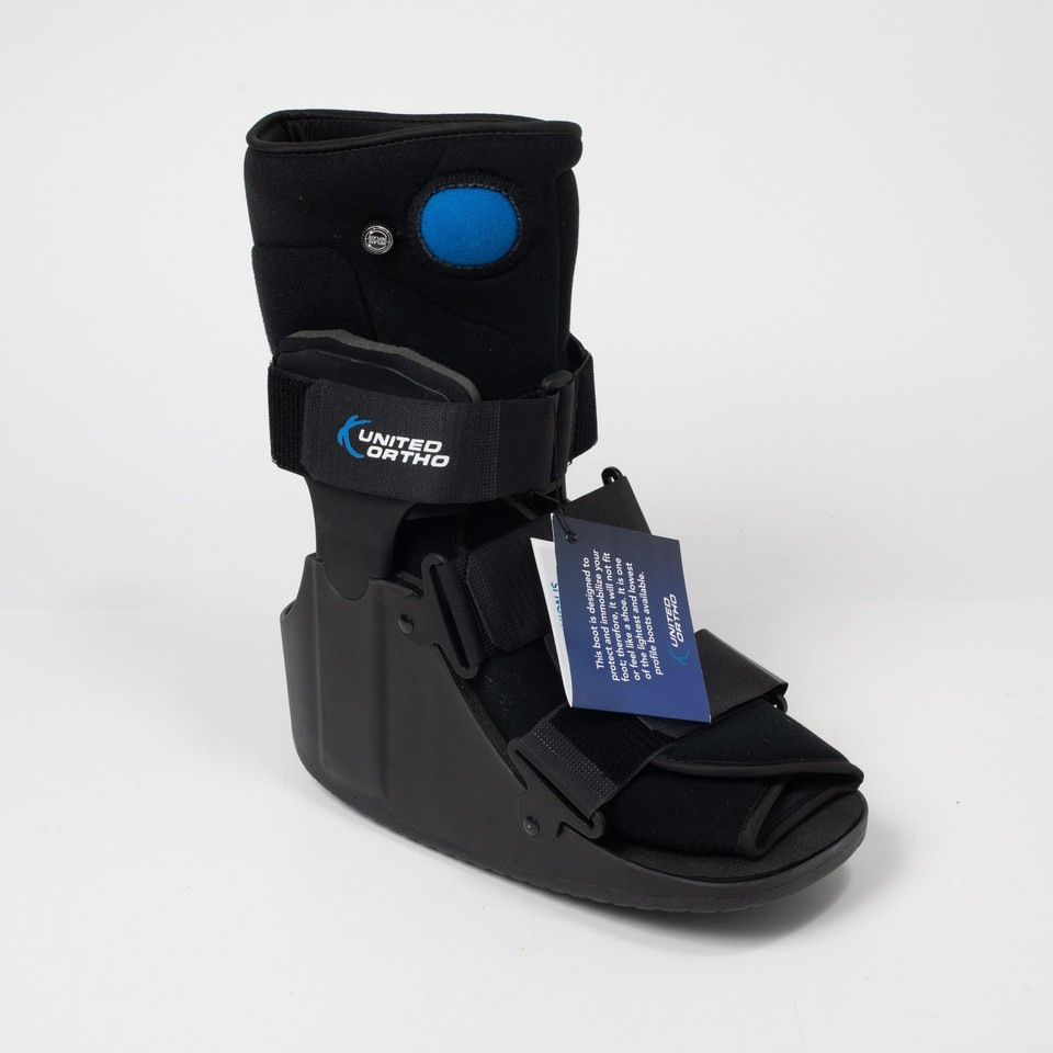 United Ortho Walking Boot CAM Walker Fracture Orthopedic Short XL Black ...