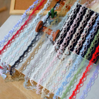 6/8 inch wide Colorful Flower Embroidered Lace price per yard select ...