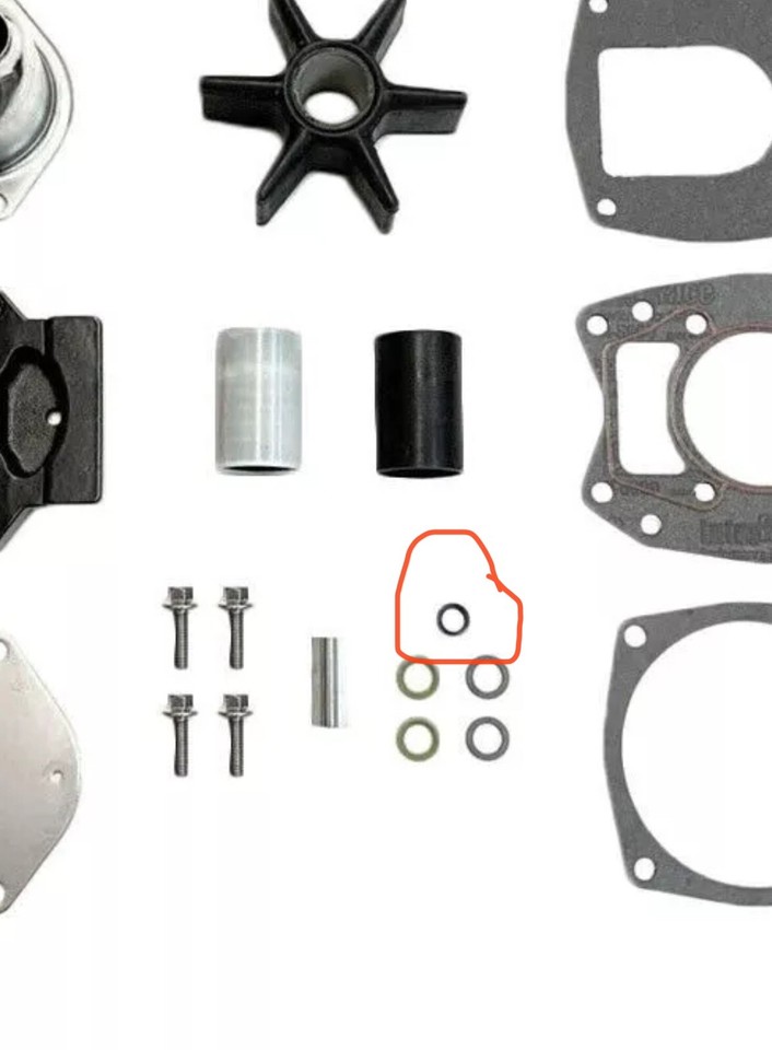 Genuine Mercury Water Pump Impeller Kit 60-125 HP 46-8M0113799 46 ...