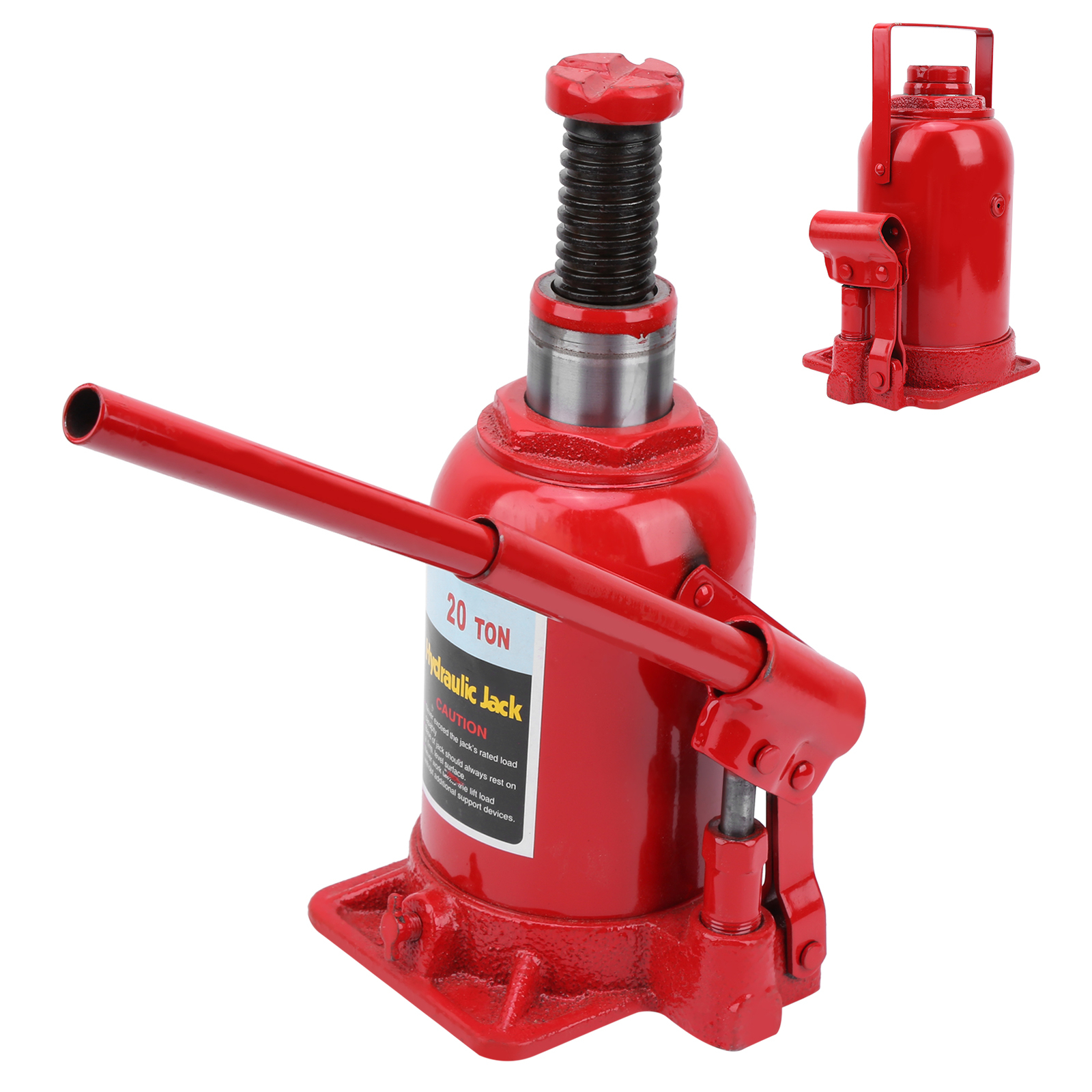 Portable HD 20Ton Hydraulic Bottle Car Jacks Automotive Tool 16' Lift ...