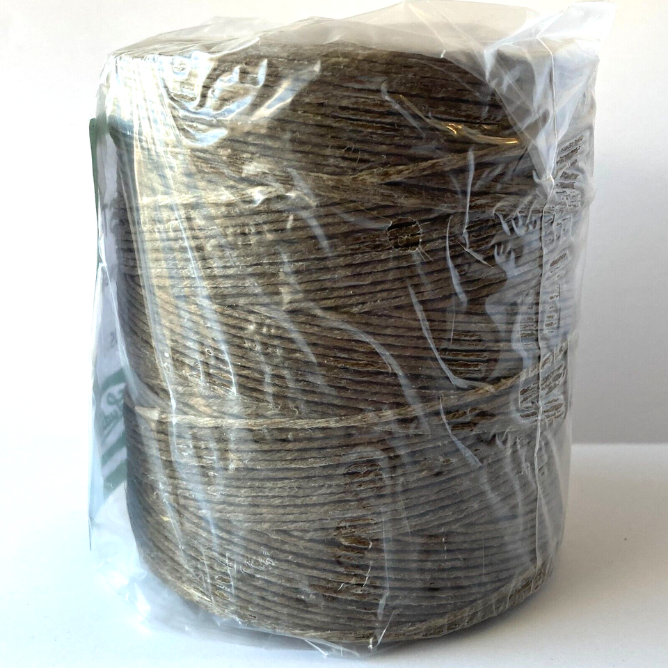 Waxed LINEN CORD lacing cord string electrical 9-6 twine (6 ply), 1200 ...
