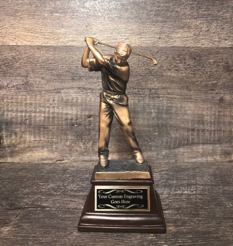 Classic Golf Trophy Tournament Trophy 9.5" Golf Charity Event Trophy | eBay