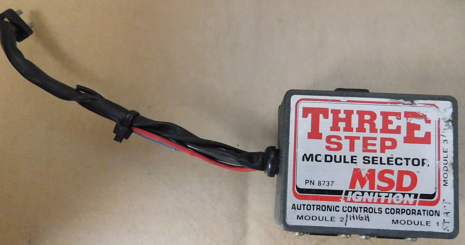MSD 8737 3 Step Module Selector With Three Built In Rev Limiters, Chip ...