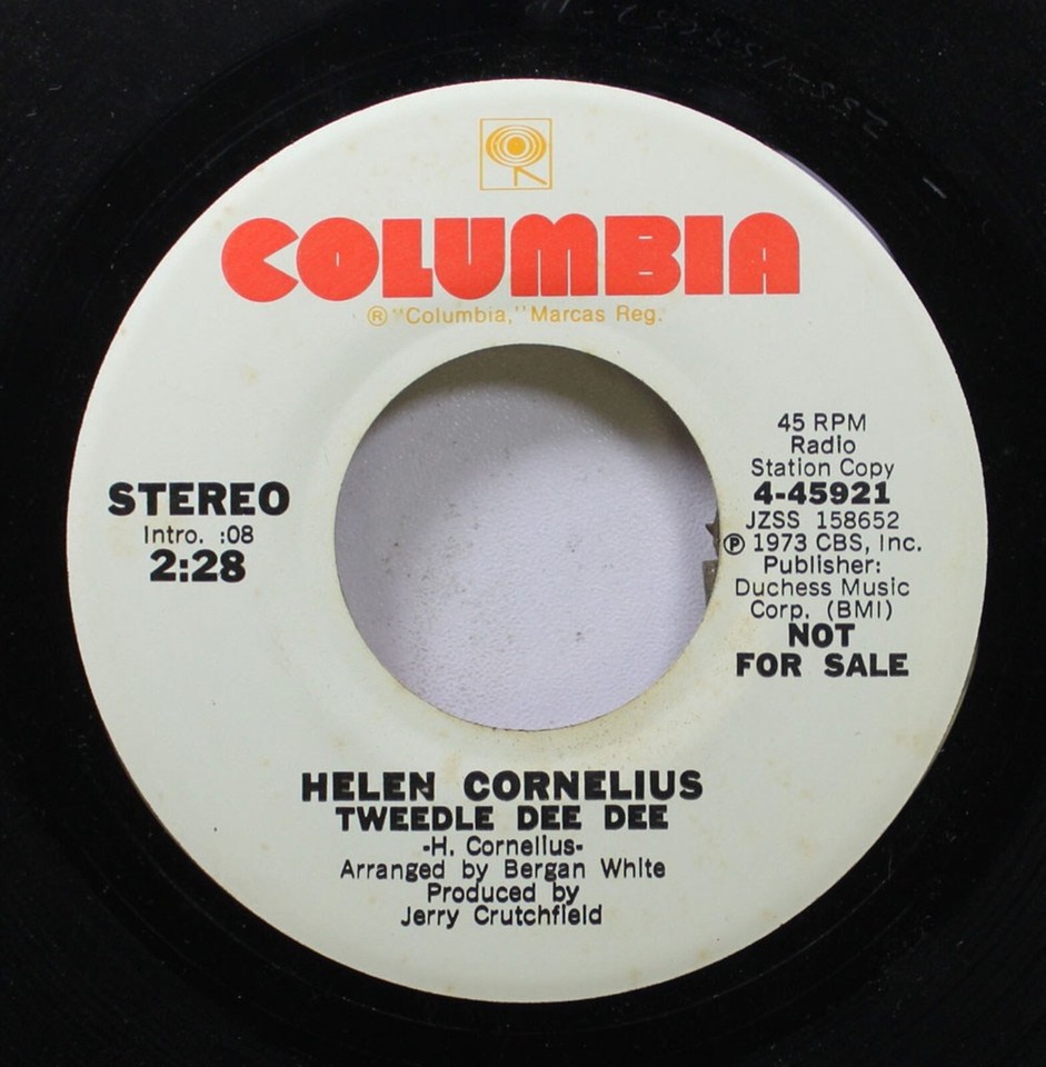 Rock Promo Nm! 45 Helen Cornelius - Tweedle Dee Dee / Tweedle Dee Dee ...