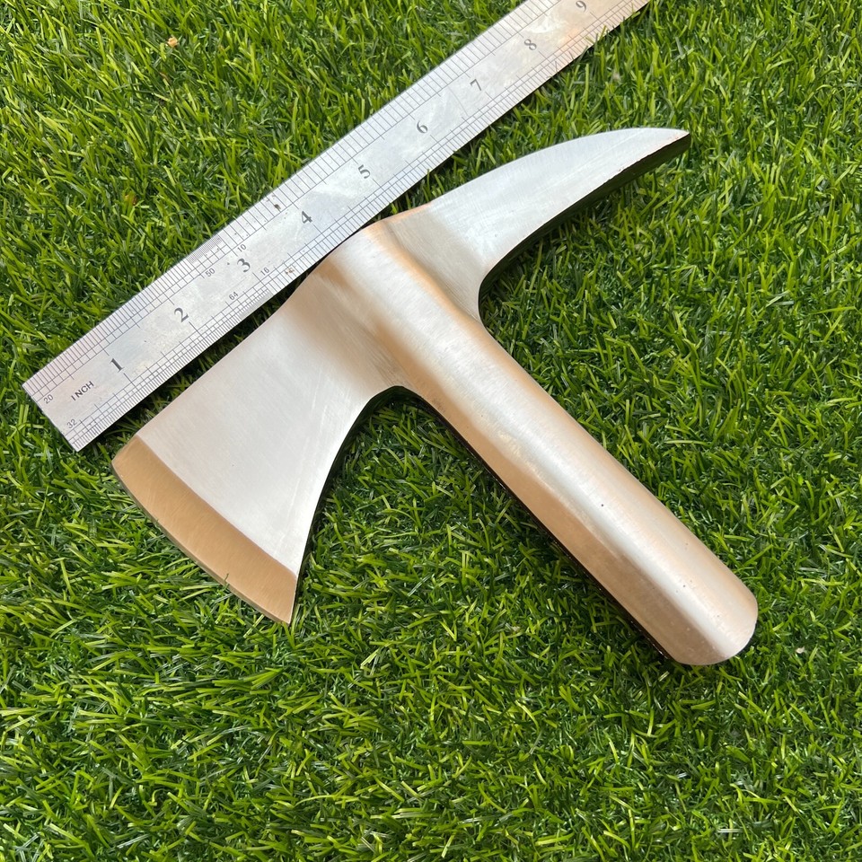 CUSTOM HANDMADE FORGED D2 STEEL AXE HEAD VIKING HATCHET TOMAHAWK S4676 ...