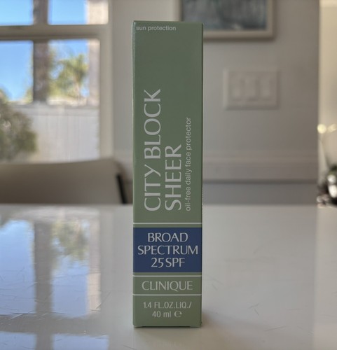 Clinique City Block Sheer Broad Spectrum 25 SPF ~ 1.4 fl oz New In Box ...