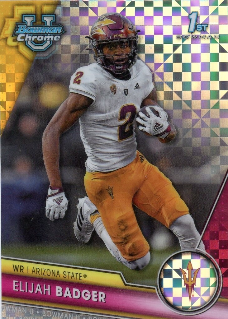 2023 Bowman Chrome U 11 ELIJAH BADGER 1st Bowman X-Fractor Arizona ...