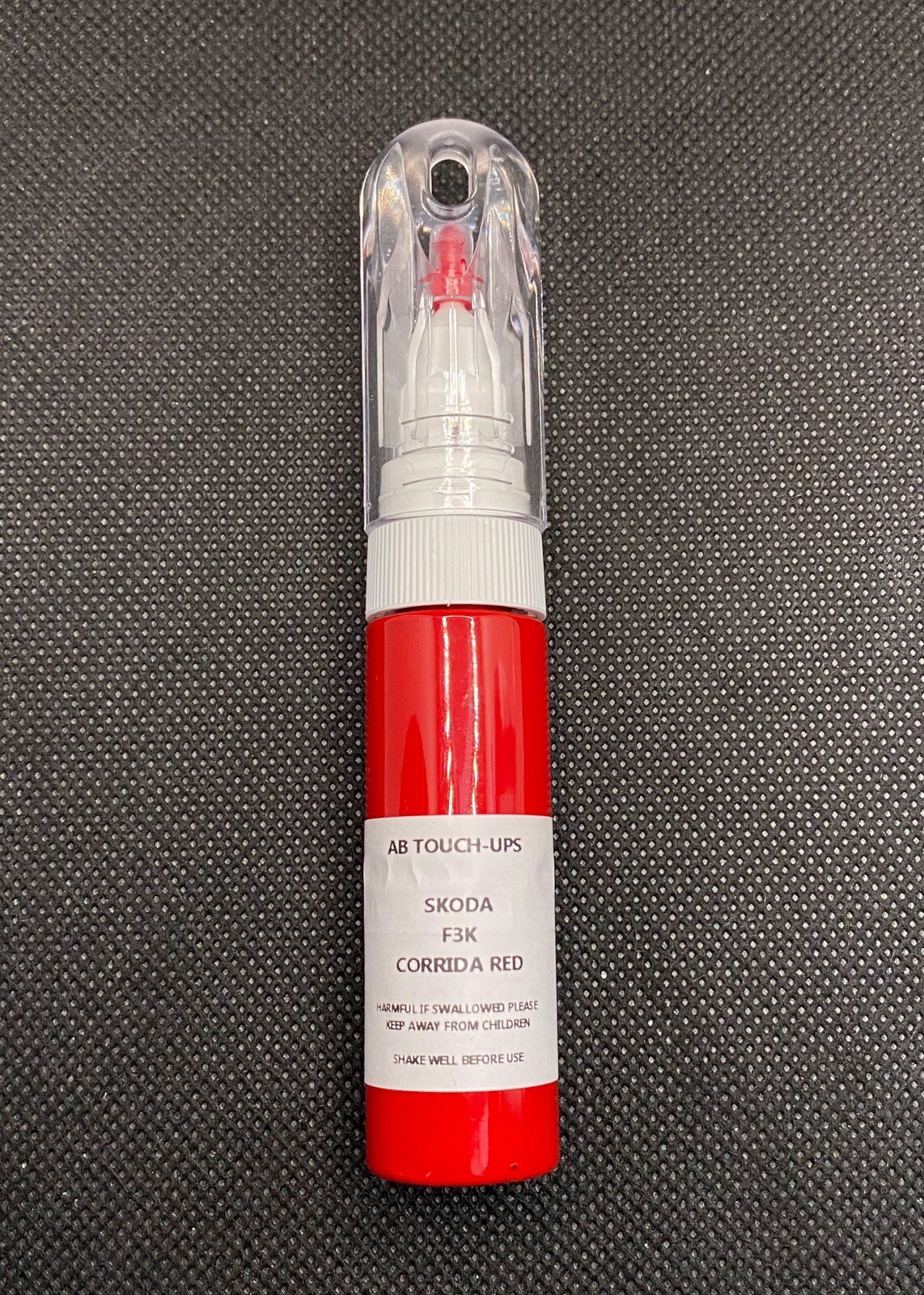 SKODA F3K CORRIDA RED PAINT TOUCH UP PEN/BRUSH FOR SCRATCH CHIP REPAIR ...
