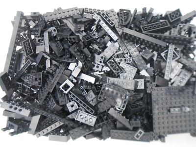 Lot 500 BULK BLACK LEGO Pieces Bricks Plates Mixed Sorted Clean ...
