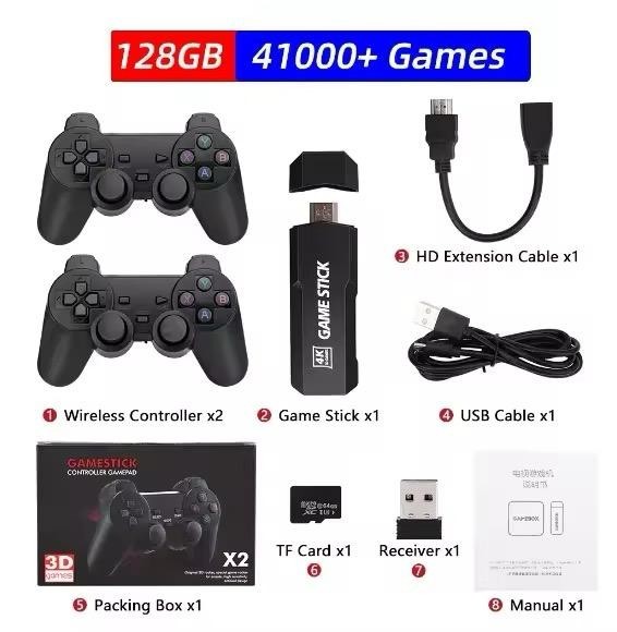 GAMESTICK X2 (128GB) RETRO GAMES CONSOLE SMART TV BOX SUPER X ARCADE ...