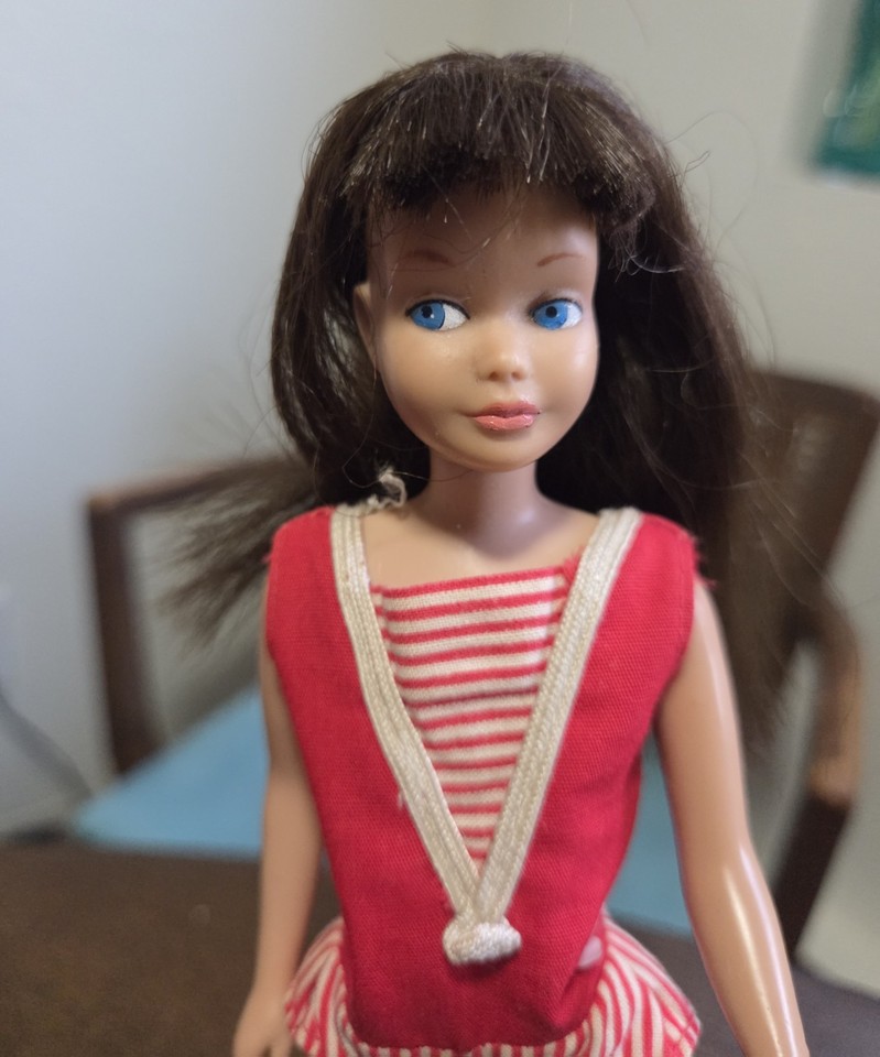 Vtg Skipper Doll, "Raven" Hair, 1963 Brunette/Black Hair Skipper Doll ...