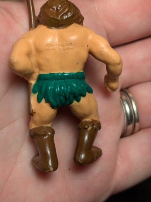 2 Vintage 1987 H G Caveman Club Toy Figures Dinosaur Warriors | eBay