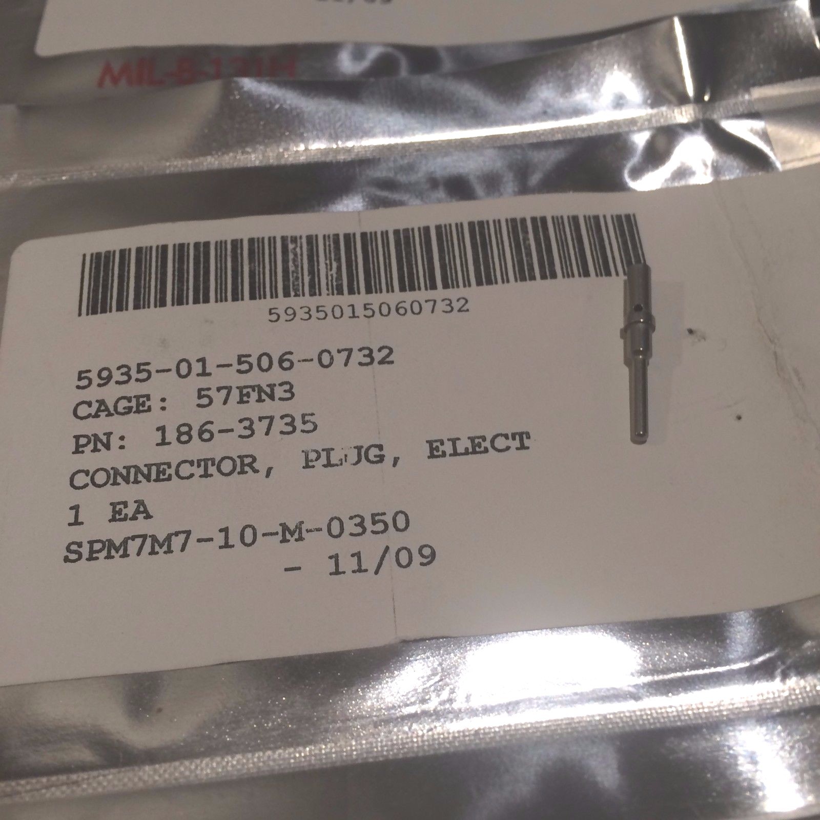 LOT OF 62 Pin Conn, 186-3735 PIN-CONNECTOR for Caterpillar (CAT) 428D ...