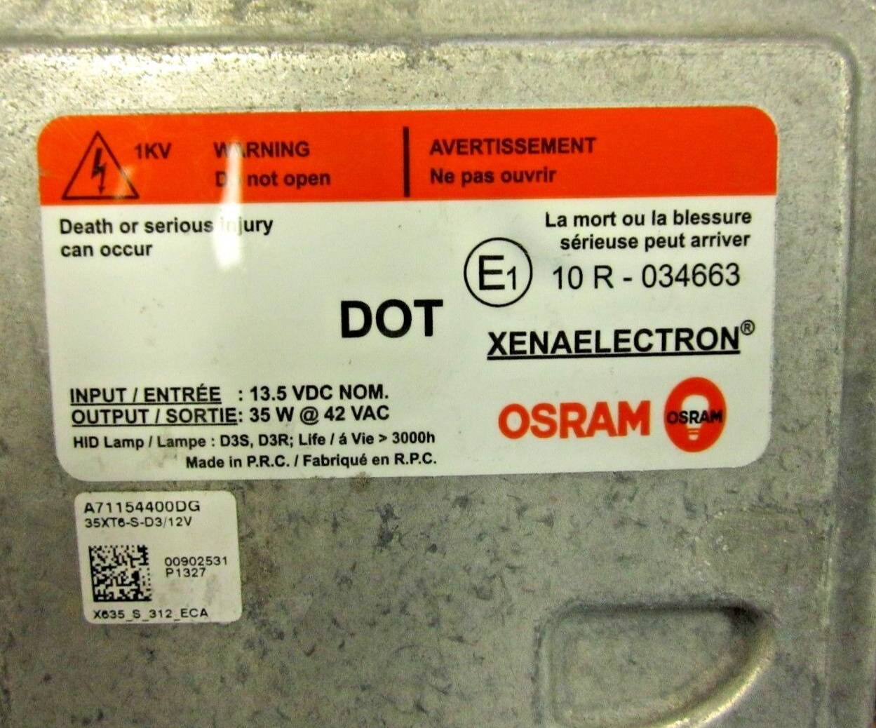 2013-2016 CHEVY MALIBU FACTORY HID HEADLIGHT XENON BALLAST MODULE OEM ⭐ ...