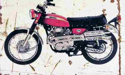 Honda CL350 1970 Aged Vintage Photo Print A4 Retro poster | eBay UK