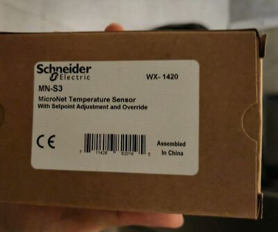 1PCS NEW Schneider MN-S3 MicroNet Sensor with Setpoint Adjustment MN-S3 ...