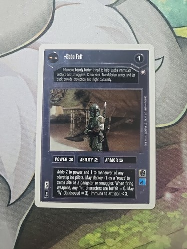Star Wars CCG Decipher - Boba Fett - SE 1st Anthology WB | eBay