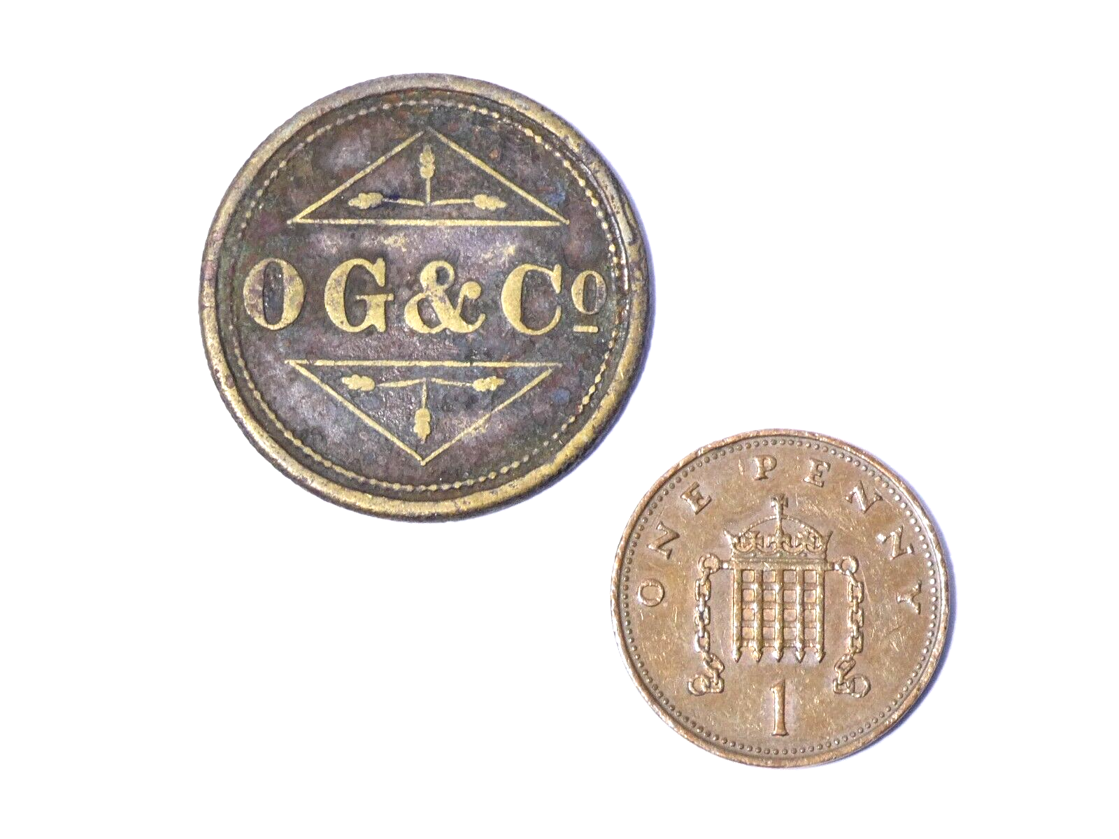 Antique OG & Co Osborne Garret South Africa Sixpence 6D Token #X44 ...
