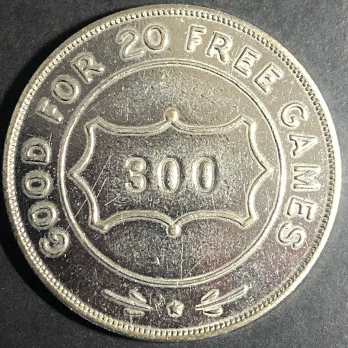 Vintage 37mm 20gm Plated Brass G "Awarded for Skill - 20 Free Games ...