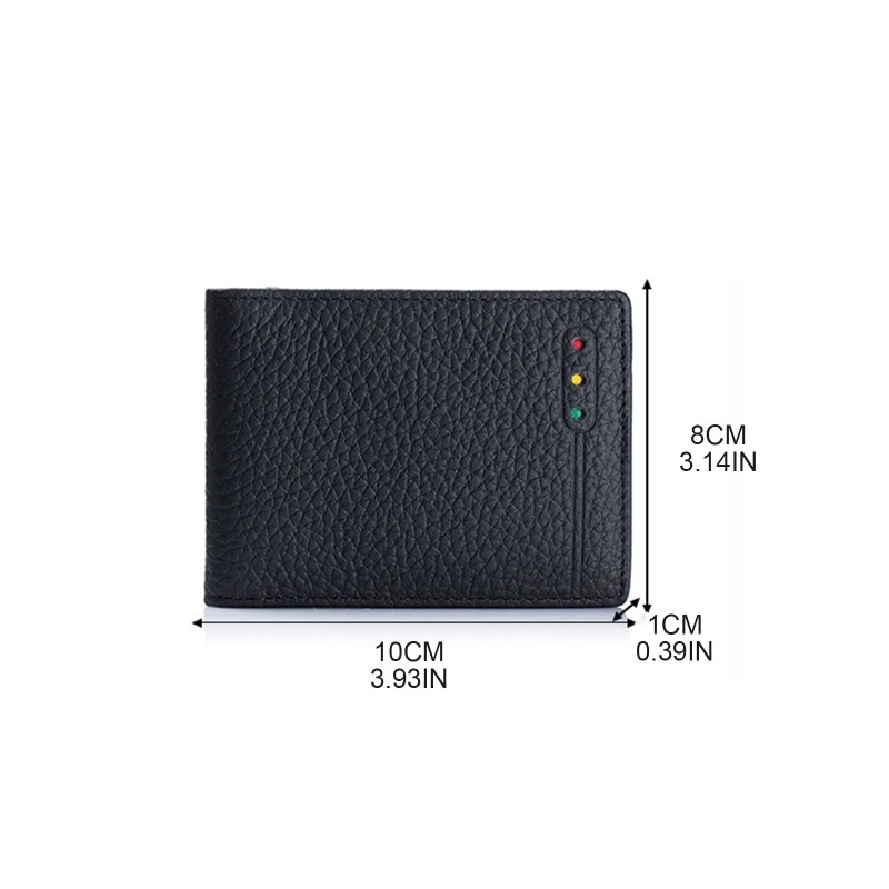 Women Men Slim Leather Wallet Business Card Case Driver's License ...