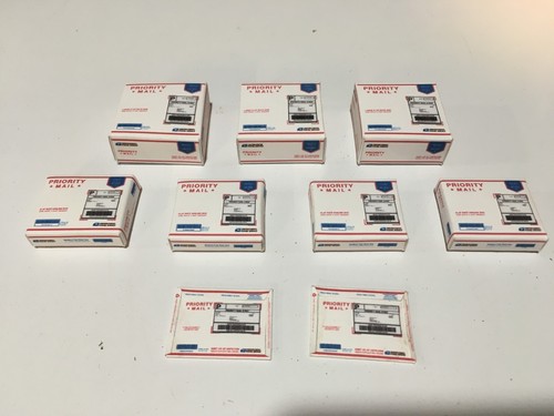 Custom Handmade Lot of 9 Miniature USPS Priority Mail Boxes for ...