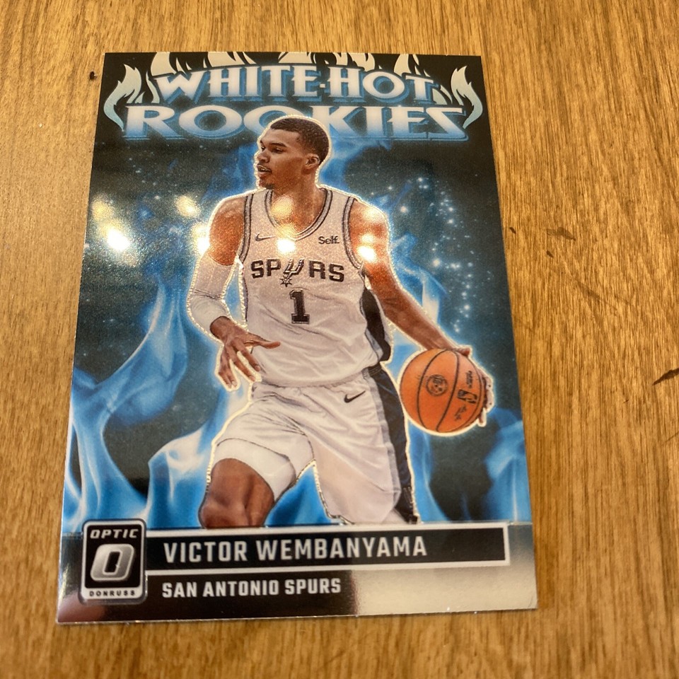 2024 NBA Optic Victor Wembanyama White Hot Rookies Spurs Rookie Card | eBay