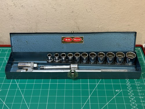 Vintage SK Wayne Tools 1/2" Drive Socket Set / USA Clean | eBay