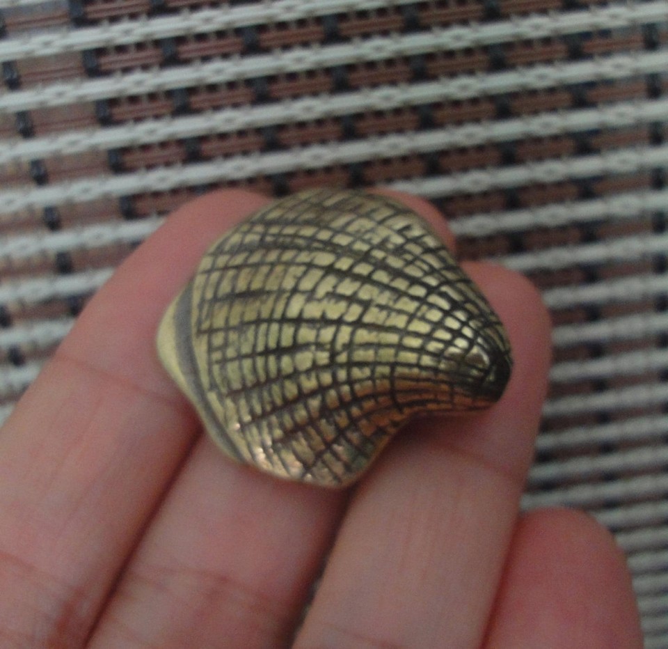 Vintage Style Solid Brass Copper Shellfish Statue for Home and Garden ...