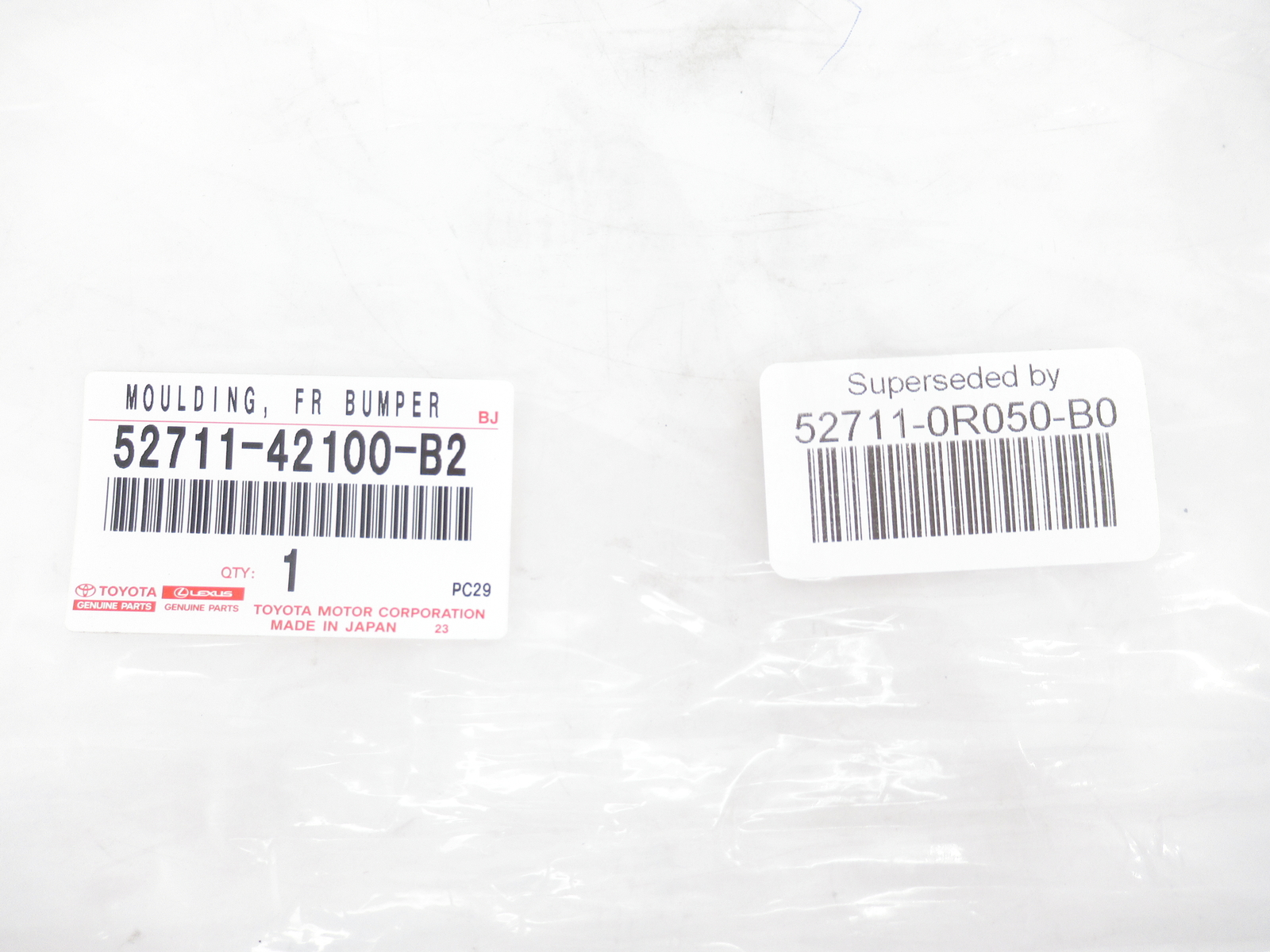 Genuine OEM Toyota 52711-0R050-B0 Front Bumper Lower Molding 2017-2018 ...