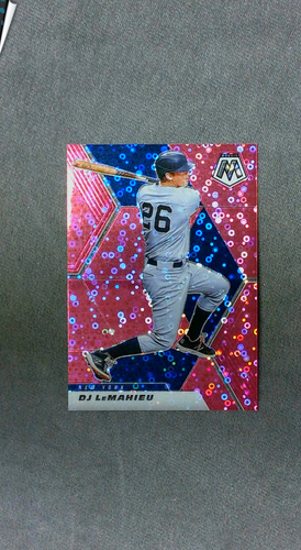 2021 Panini Mosaic Quick Pitch Pink Prizm #74 DJ LeMahieu Yankees #'d 9 ...