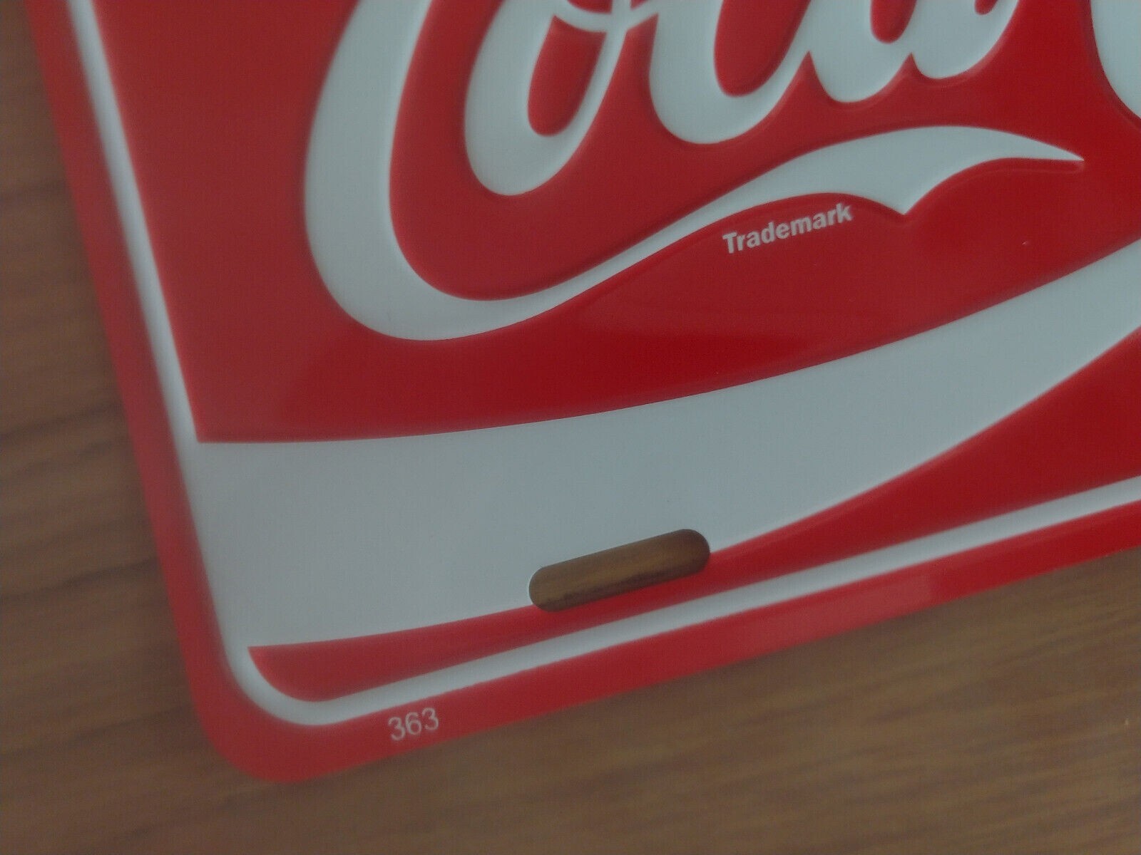 COCA COLA EMBOSSED METAL LICENSE PLATE VINTAGE AUTO TAG OLD STOCK #2727 ...