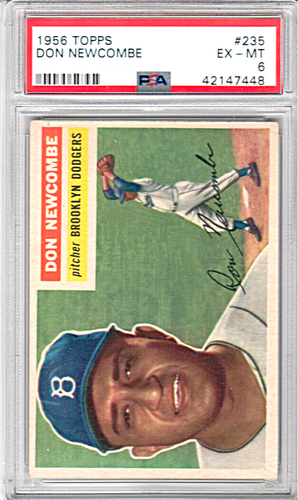 1956 Topps Don Newcombe Dodgers #235 PSA 6 EXMT MVP | eBay