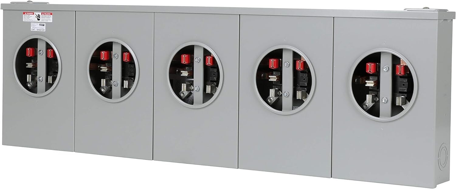 Siemens 5-Gang SN551CR Meter Socket 100 amp 5 jaw single phase New | eBay