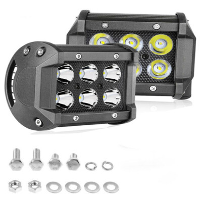 2x4"Inch 120W Cube LED Work Light Bar Spot Pods Off Road Fog Lights ...