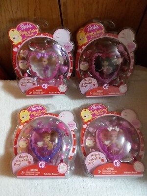 #12252 NRFB Mattel Peek A Boo Petites Happy Valentines Day Set of 4 ...