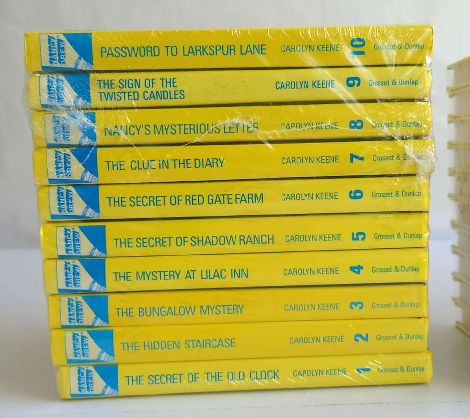 Nancy Drew Complete Set 1–30 Flashlight Hardcover Edition Carolyn Keene ...