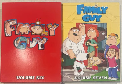 Family Guy Volume 6 Six & 7 Seven DVD Box Set Animated TV Show Series ...
