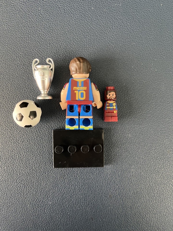 Custom Lego Football Minifigure Messi Barcelona | eBay UK