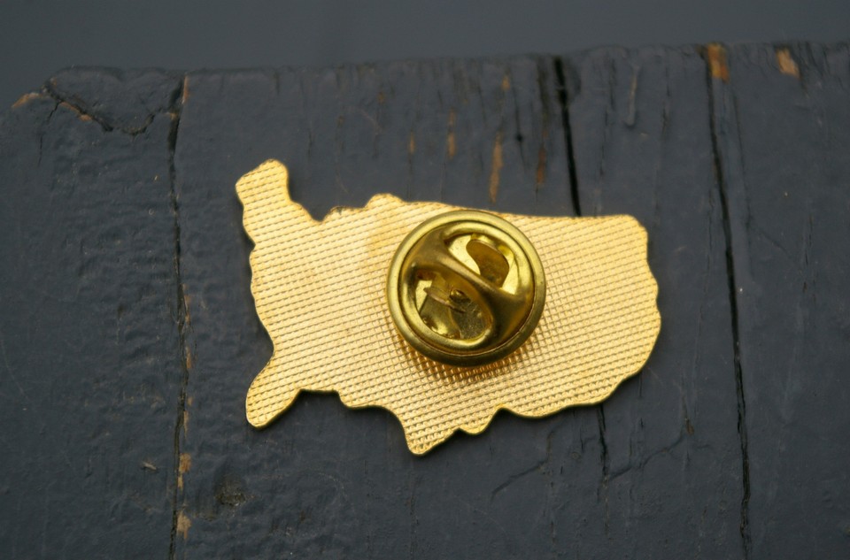 Anchorage Alaska United State America Gold Tone Metal & Blue Enamel Pin ...