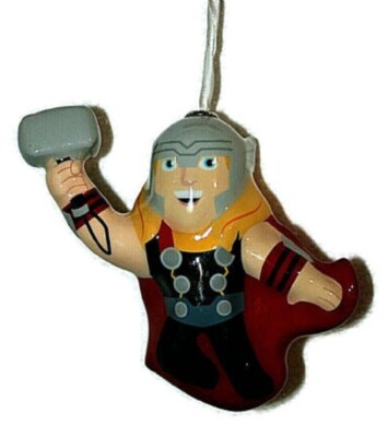Marvel Thor Christmas Ornament Decoupage Superhero Holiday Decor Gift ...