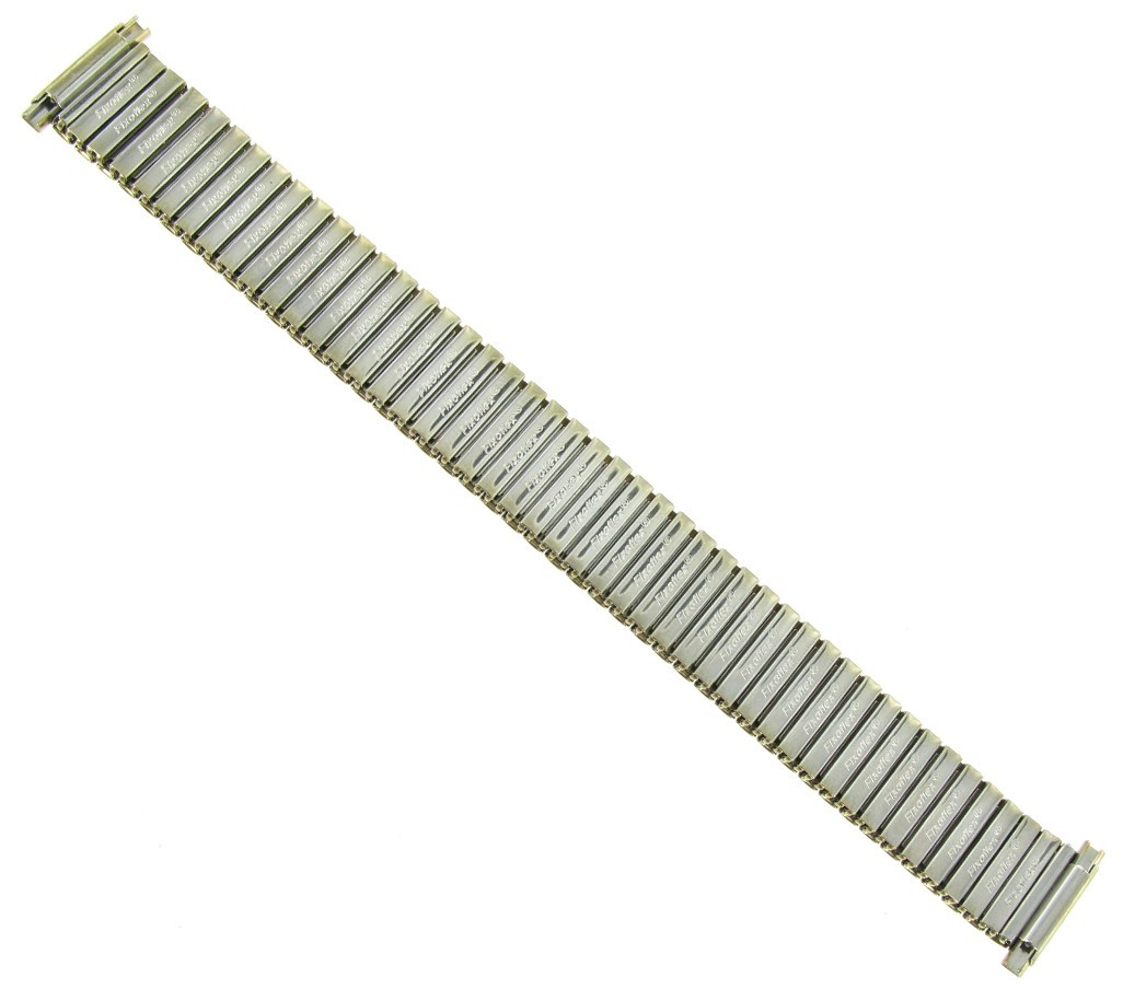 16-19mm Milano Fixoflex Gold Tone Stainless Steel Mens Watch Band ...