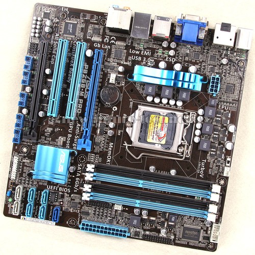 ASUS Motherboard P8Z68-M PRO LGA 1155/Socket H2 Intel Z68 Chipset DDR3 ...