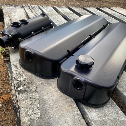 Billet Rocker Covers Big Block Chev - Black | eBay Australia